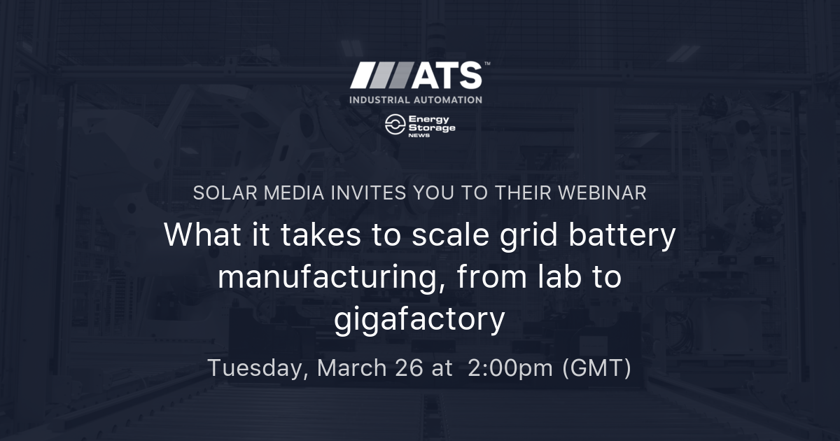 What it takes to scale grid battery manufacturing, from lab to ...