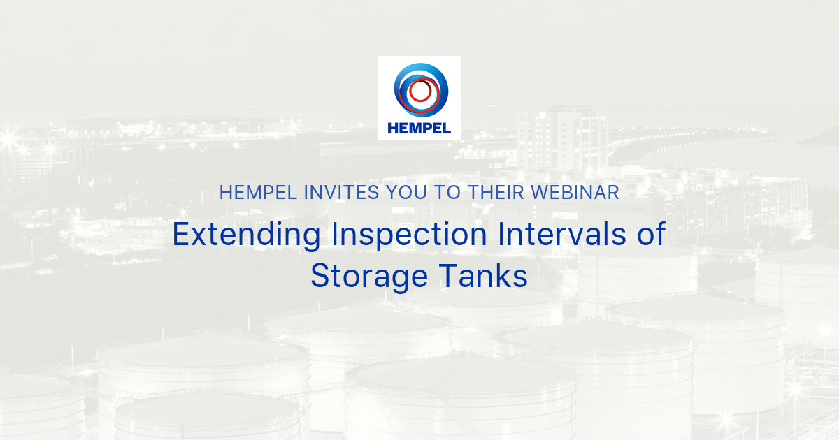 Extending Inspection Intervals of Storage Tanks | Hempel