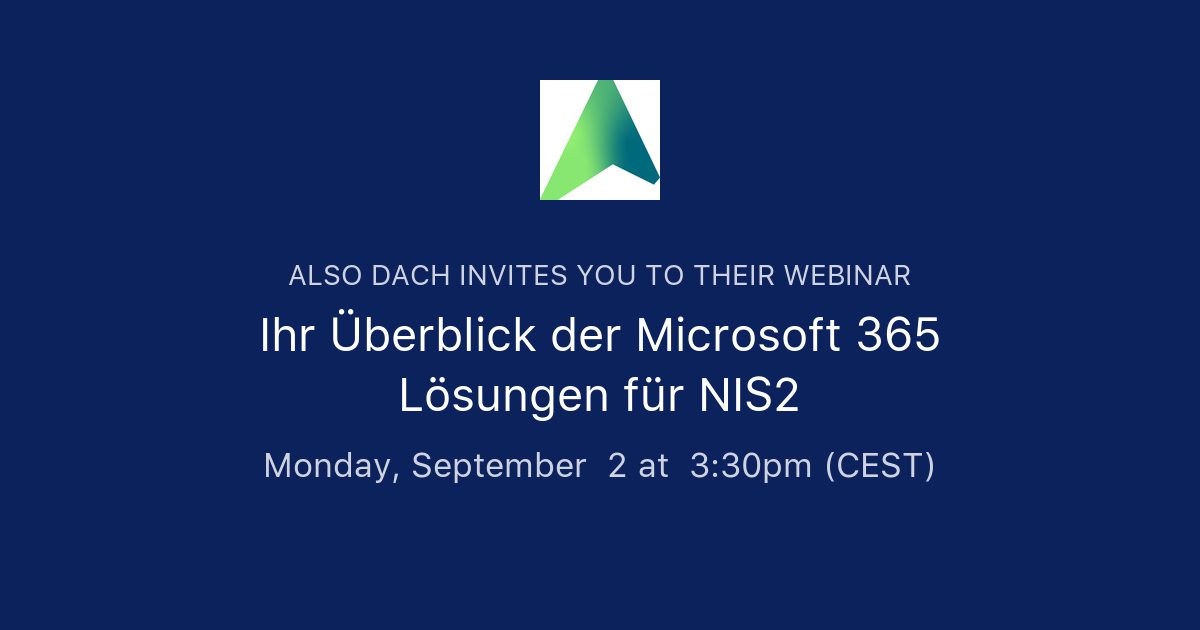 Ihr Überblick der Microsoft 365 Lösungen für NIS2 | ALSO DACH