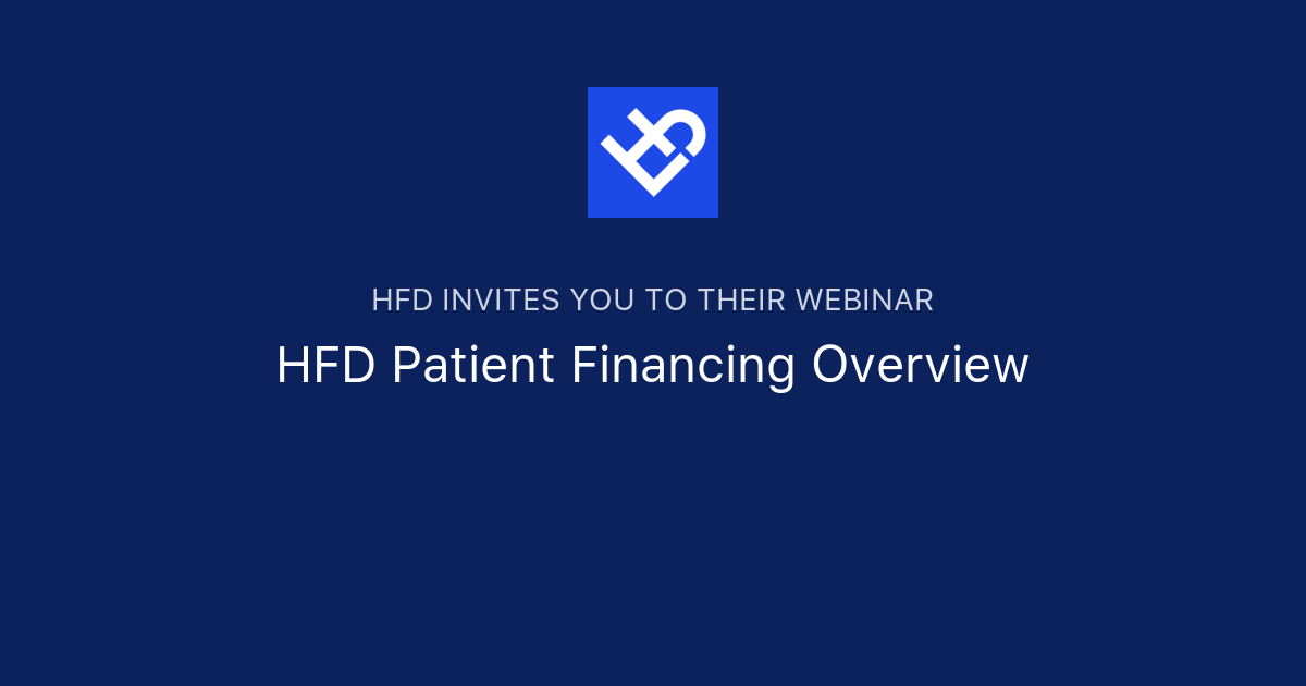 HFD Patient Financing Overview | HFD