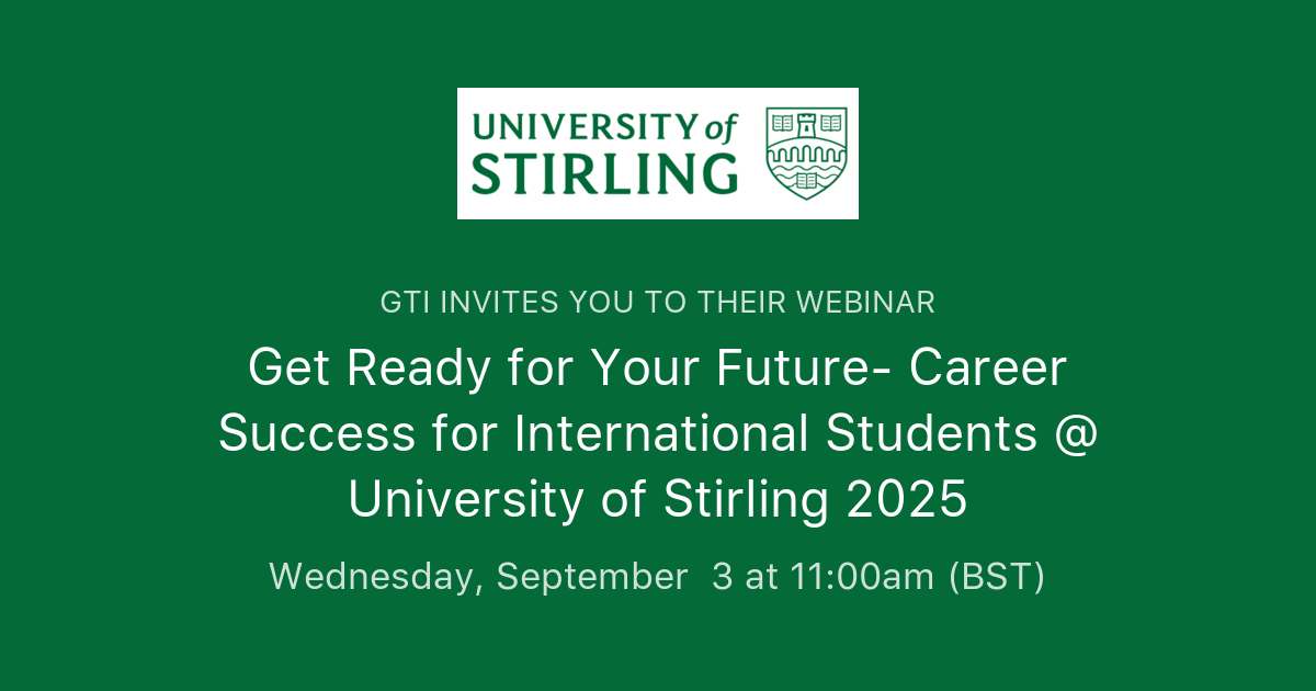 Get Ready for Your Future- Career Success for International Students ...