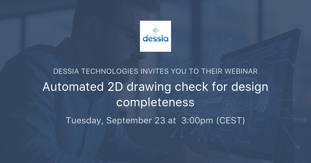 Automated 2D drawing check for design completeness | Dessia Technologies