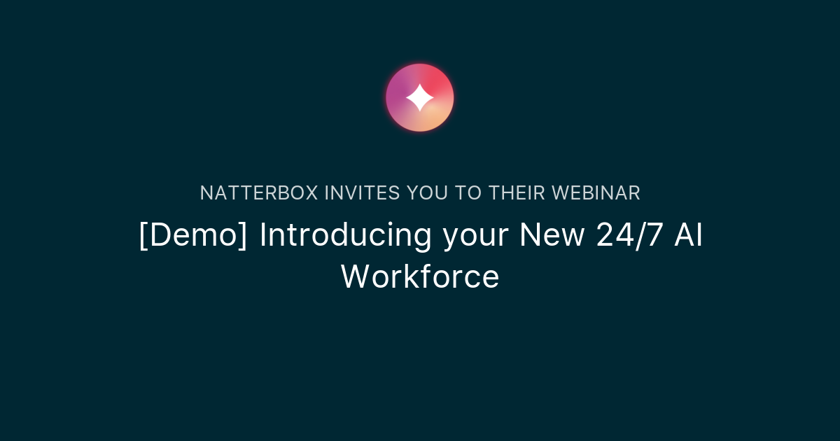 [Demo] Introducing your New 24/7 AI Workforce | Natterbox