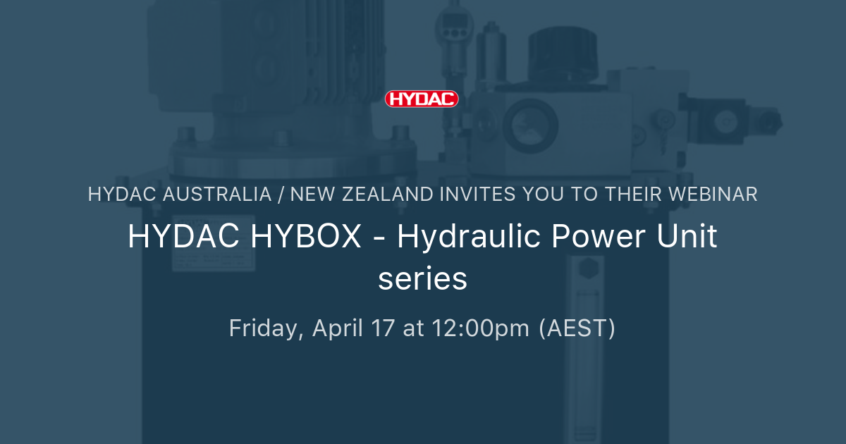 HYDAC HYBOX - Hydraulic Power Unit series | HYDAC Australia / New Zealand