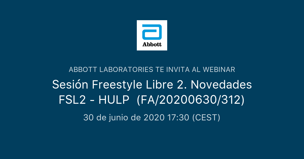 Sesión Freestyle Libre 2. Novedades FSL2 - HULP (FA/20200630/312 ...