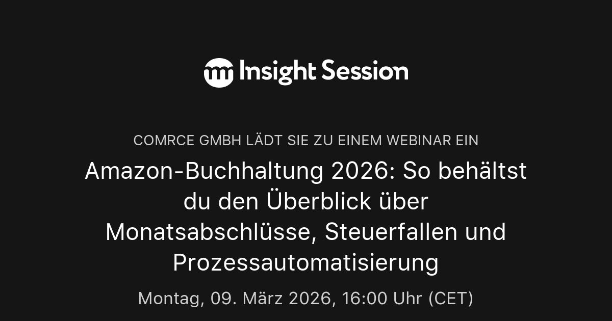 Amazon-Buchhaltung 2026: So behältst du den Überblick über ...