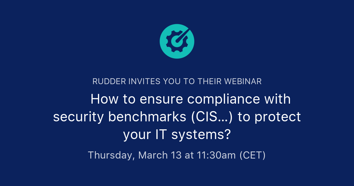 🛡️How to ensure compliance with security benchmarks (CIS…) to protect ...