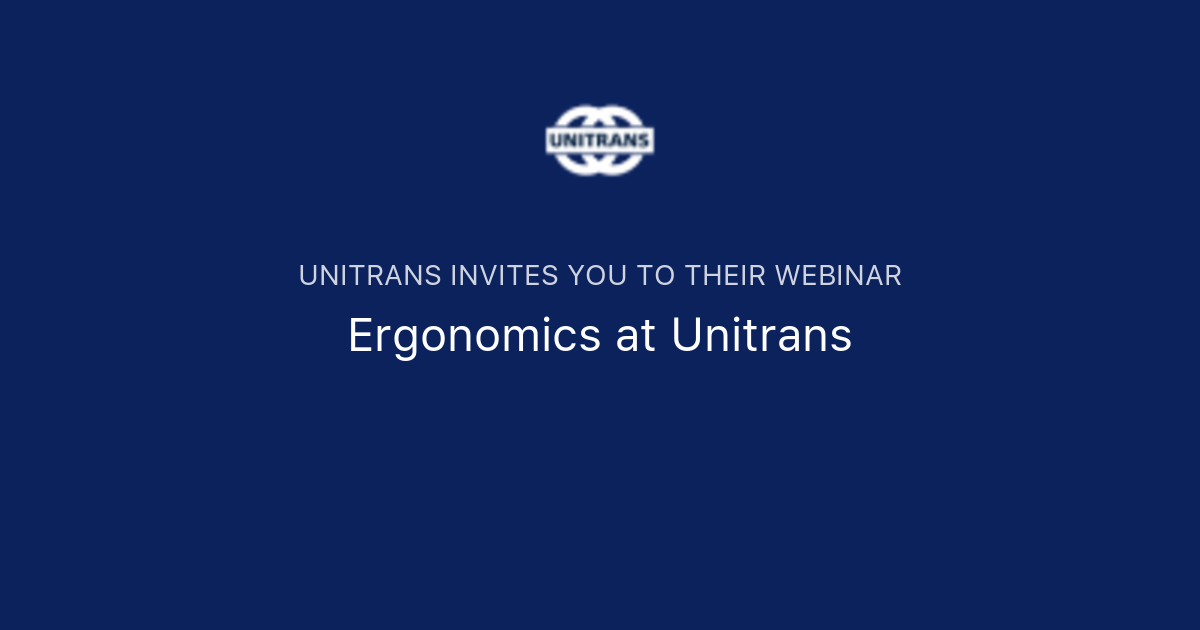 Ergonomics at Unitrans | Unitrans