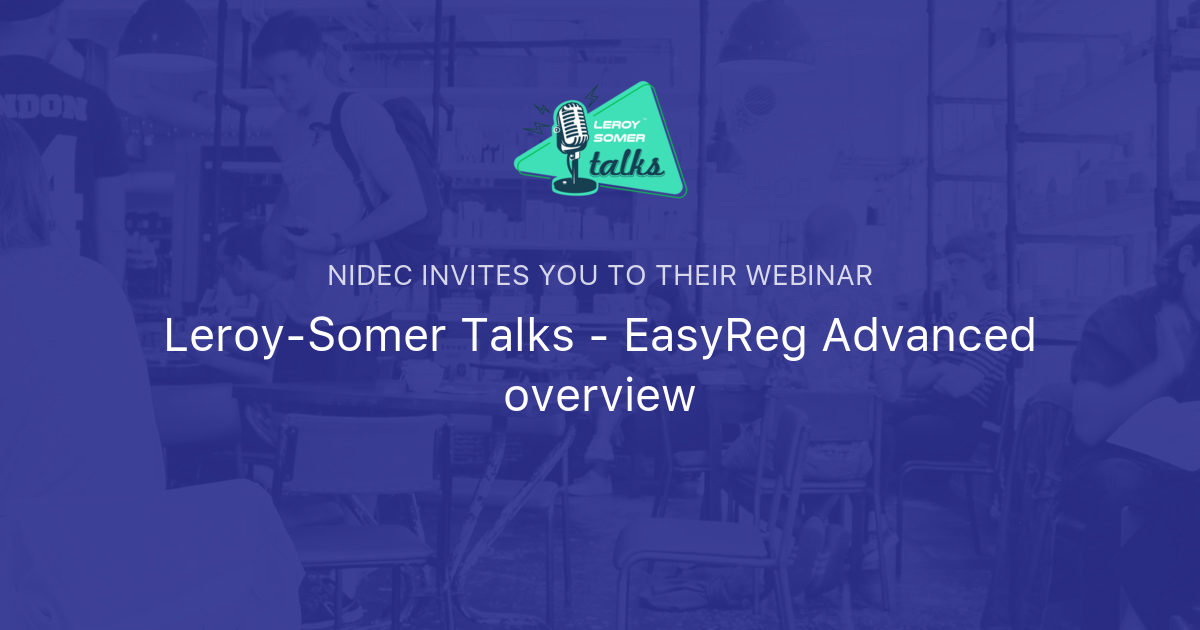 Leroy-Somer Talks - EasyReg Advanced overview | Nidec
