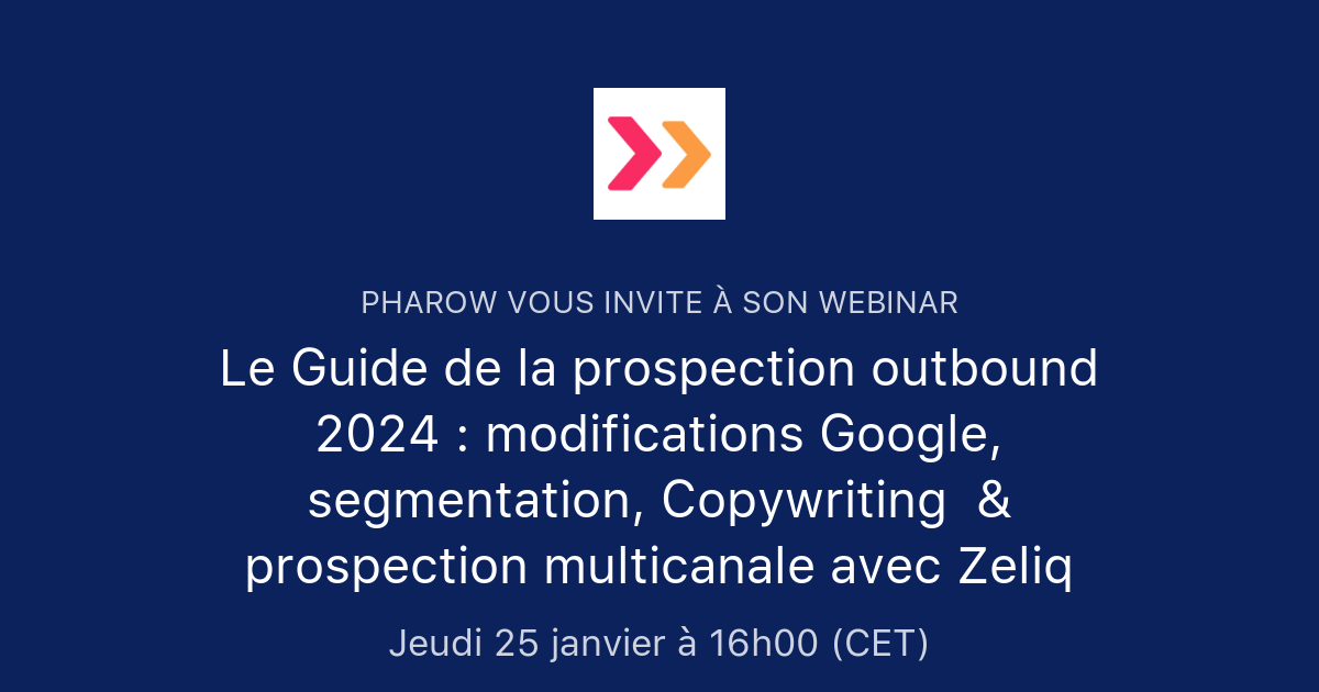 Le Guide de la prospection outbound 2024 : modifications Google, segmentation, Copywriting ...