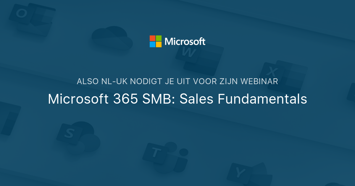 Microsoft 365 SMB: Sales Fundamentals | ALSO NL-UK