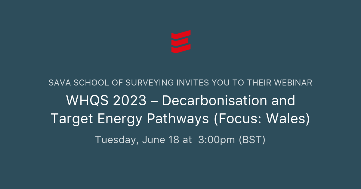 WHQS 2023 – Decarbonisation and Target Energy Pathways (Focus: Wales ...