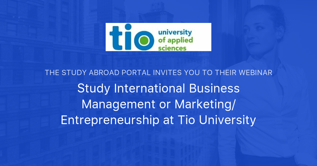 Study International Business Management or Marketing/ Entrepreneurship ...