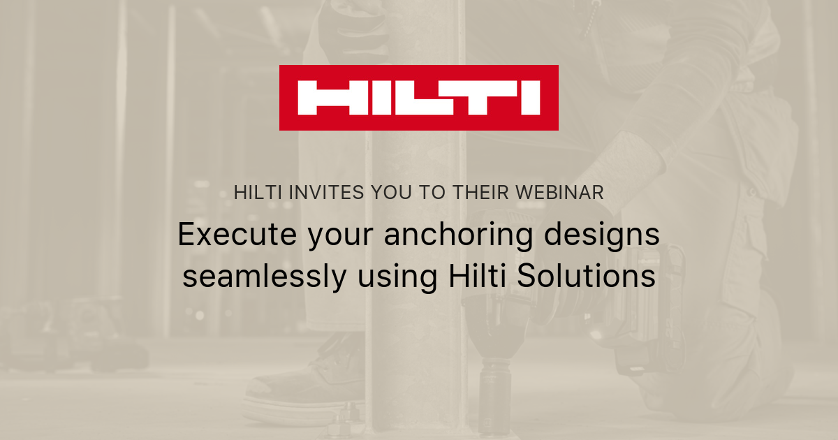 Execute your anchoring designs seamlessly using Hilti Solutions | Hilti ...