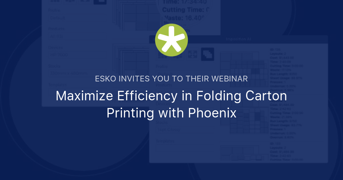 Maximize Efficiency in Folding Carton Printing with Phoenix | Esko