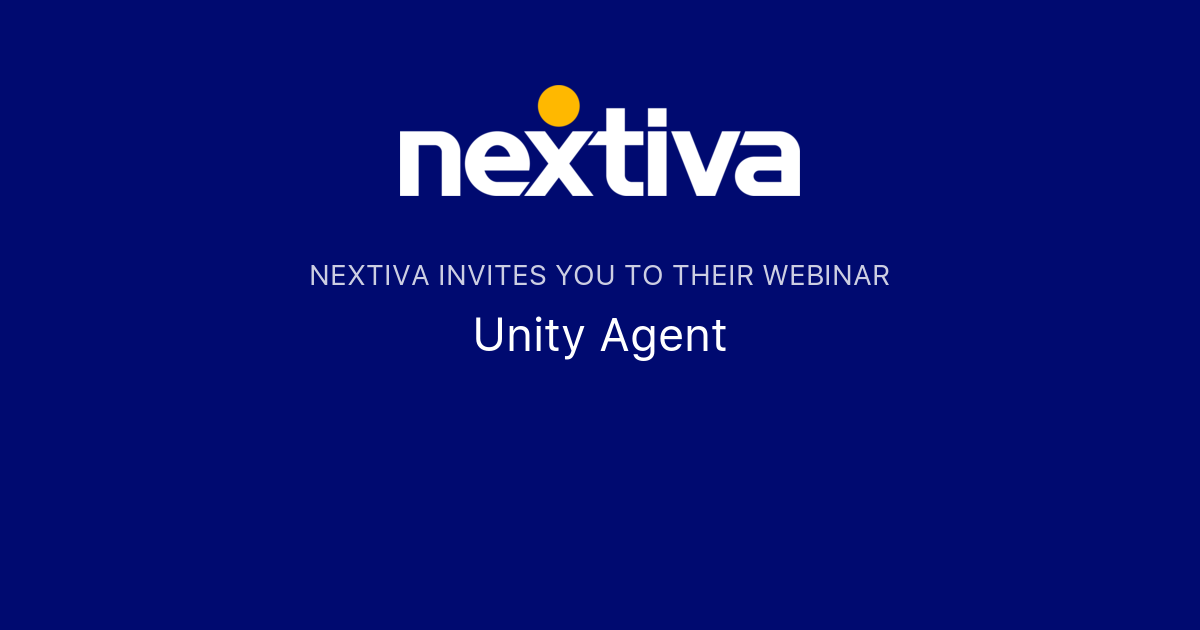 Unity Agent | Nextiva