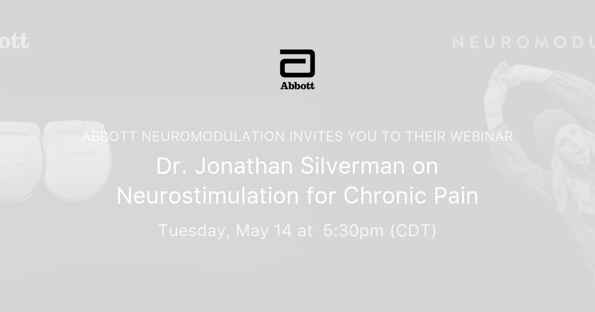 Dr. Jonathan Silverman on Neurostimulation for Chronic Pain | Abbott ...