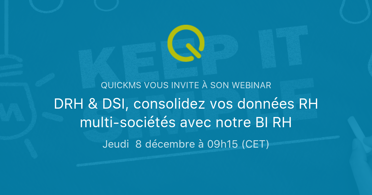 DRH & DSI, consolidez vos données RH multi-sociétés avec notre BI RH ...