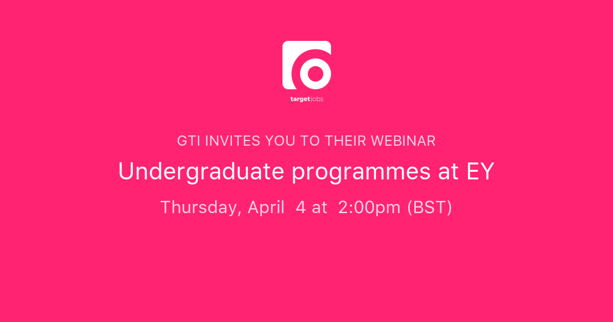 Undergraduate programmes at EY | GTI