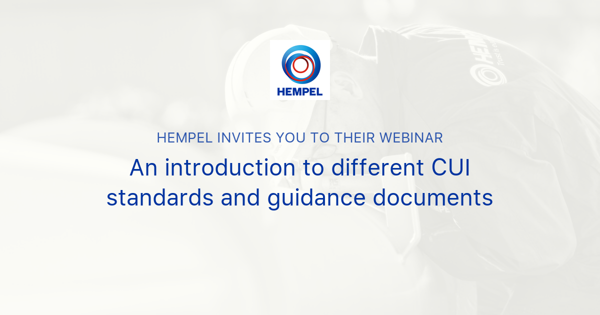 An introduction to different CUI standards and guidance documents | Hempel