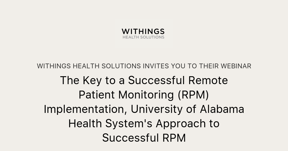 The Key to a Successful Remote Patient Monitoring (RPM) Implementation ...