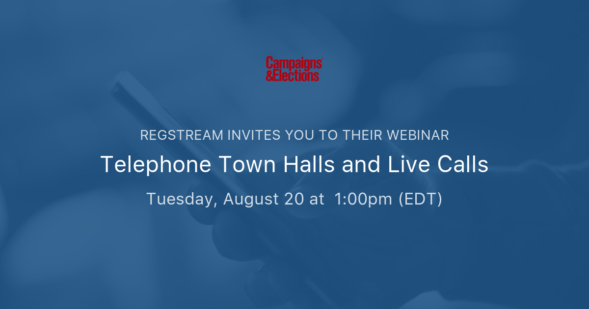 Telephone Town Halls and Live Calls | C&E
