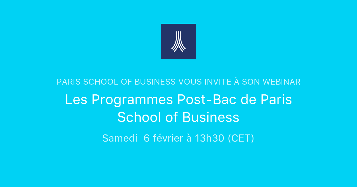 Les Programmes Post-Bac de Paris School of Business | Paris School of ...