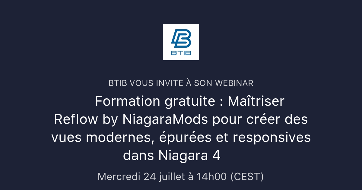 💥 Formation gratuite : Maîtriser Reflow by NiagaraMods pour créer des ...
