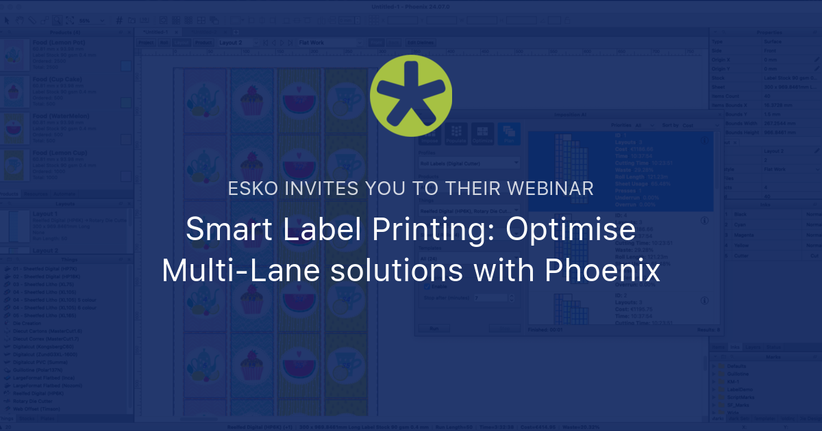 Smart Label Printing: Optimise Multi-Lane solutions with Phoenix | Esko