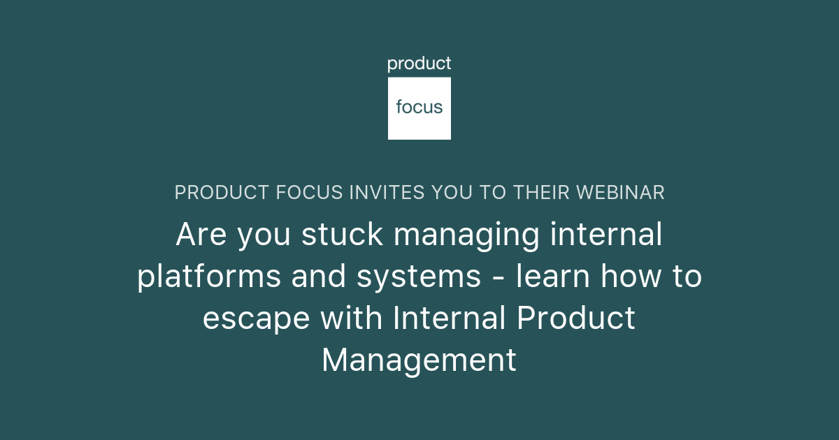 Are you stuck managing internal platforms and systems - learn how to ...
