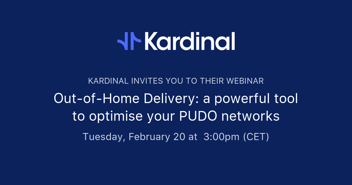 Out-of-Home Delivery: a powerful tool to optimise your PUDO networks ...