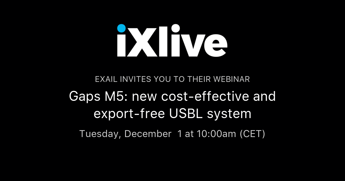 Gaps M5: new cost-effective and export-free USBL system | Exail