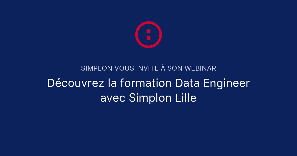 Découvrez la formation Data Engineer avec Simplon Lille | Simplon