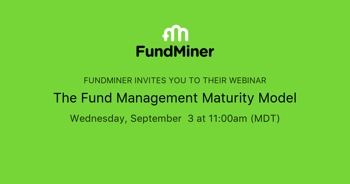 The Fund Management Maturity Model | FundMiner