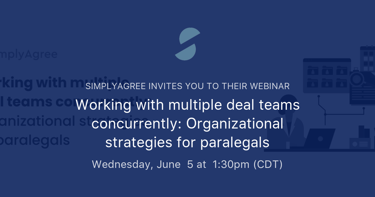Working with multiple deal teams concurrently: Organizational ...