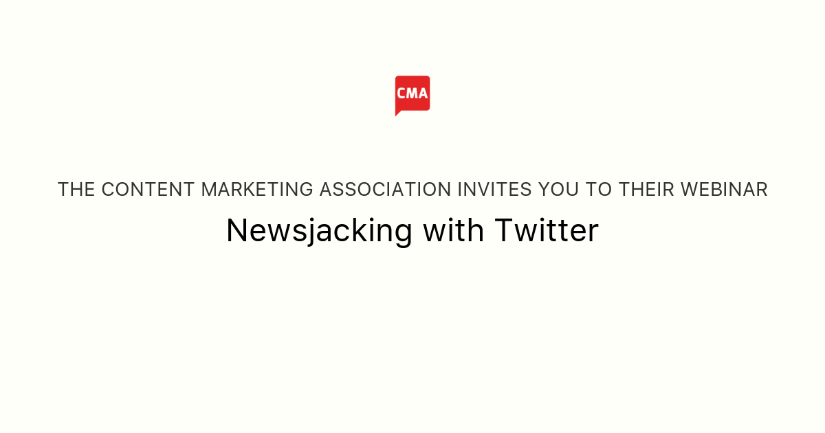 Newsjacking with Twitter | The Content Marketing Association