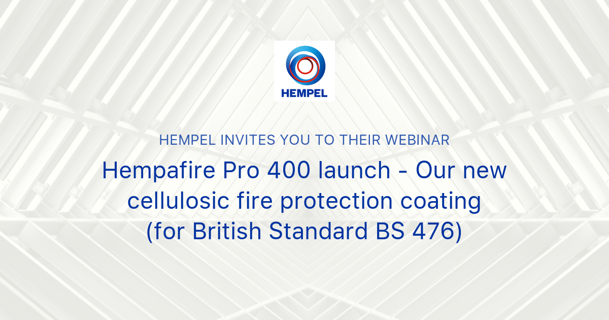 Hempafire Pro 400 launch - Our new cellulosic fire protection coating ...