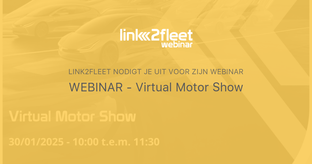 WEBINAR - Virtual Motor Show | link2fleet