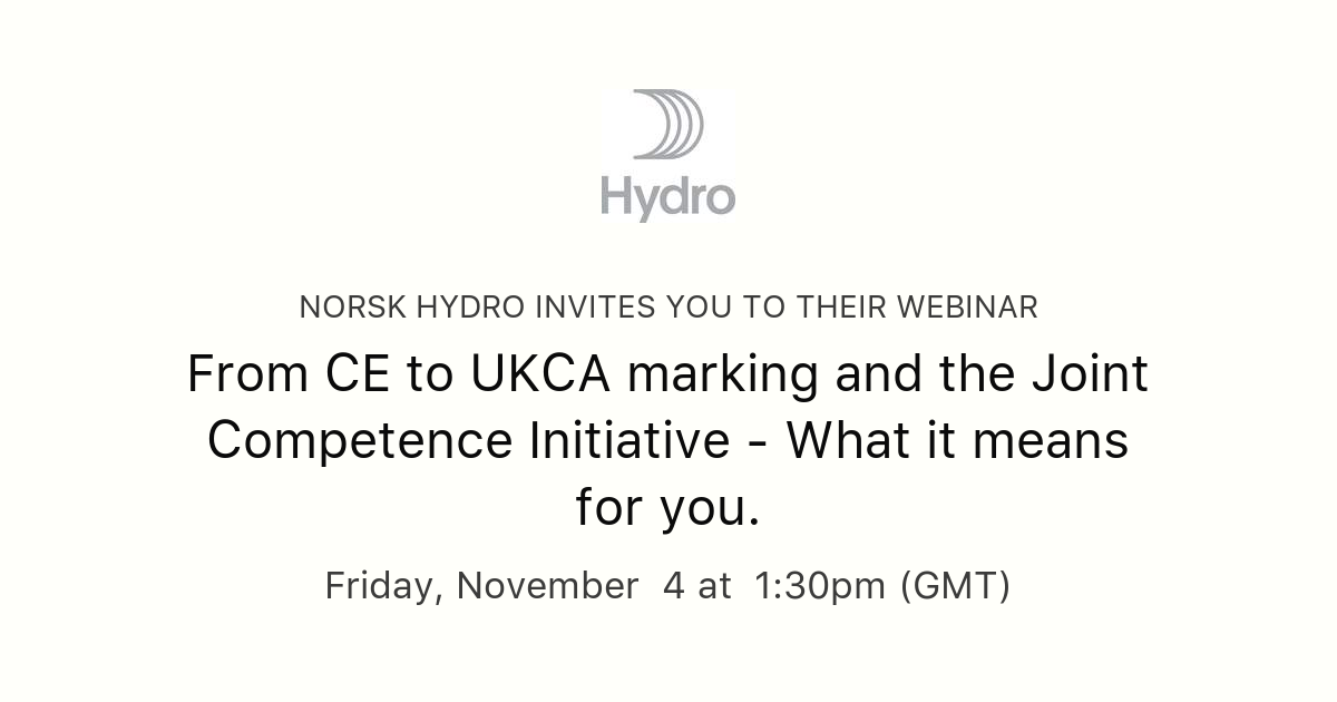 From CE to UKCA marking and the Joint Competence Initiative - What it ...