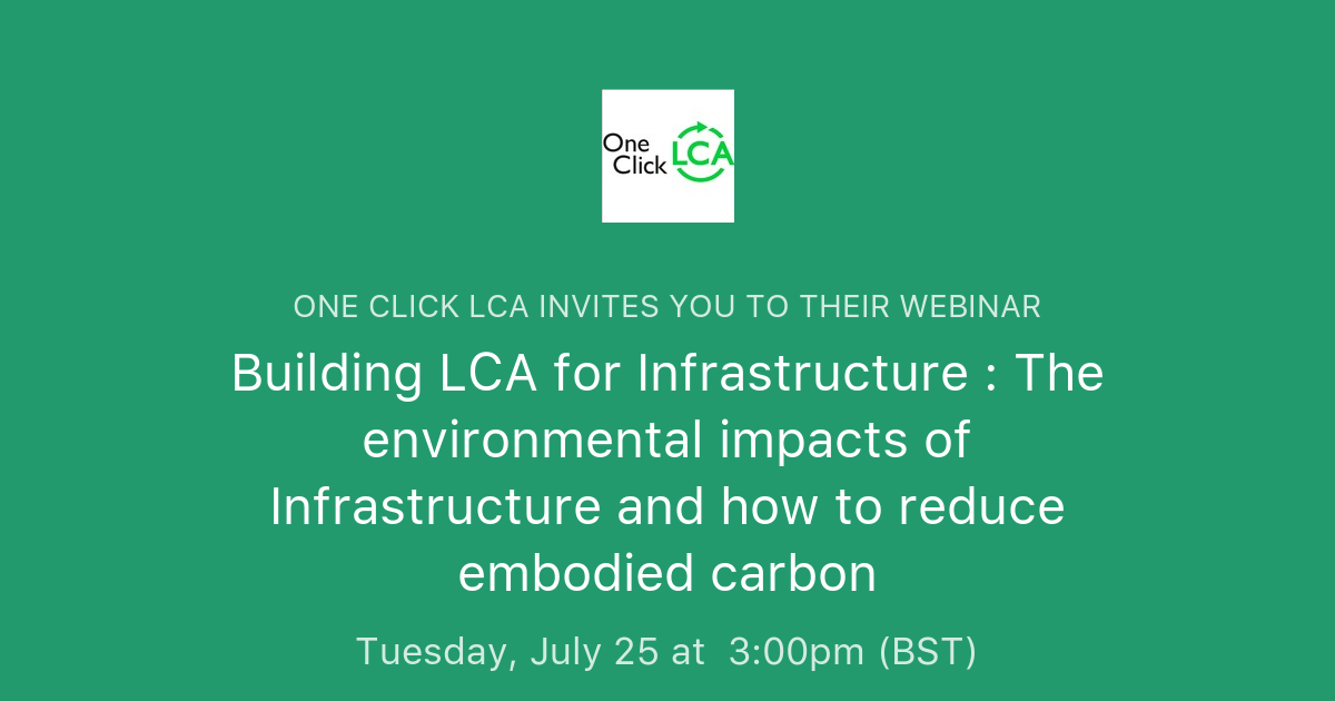 Building LCA for Infrastructure : The environmental impacts of ...