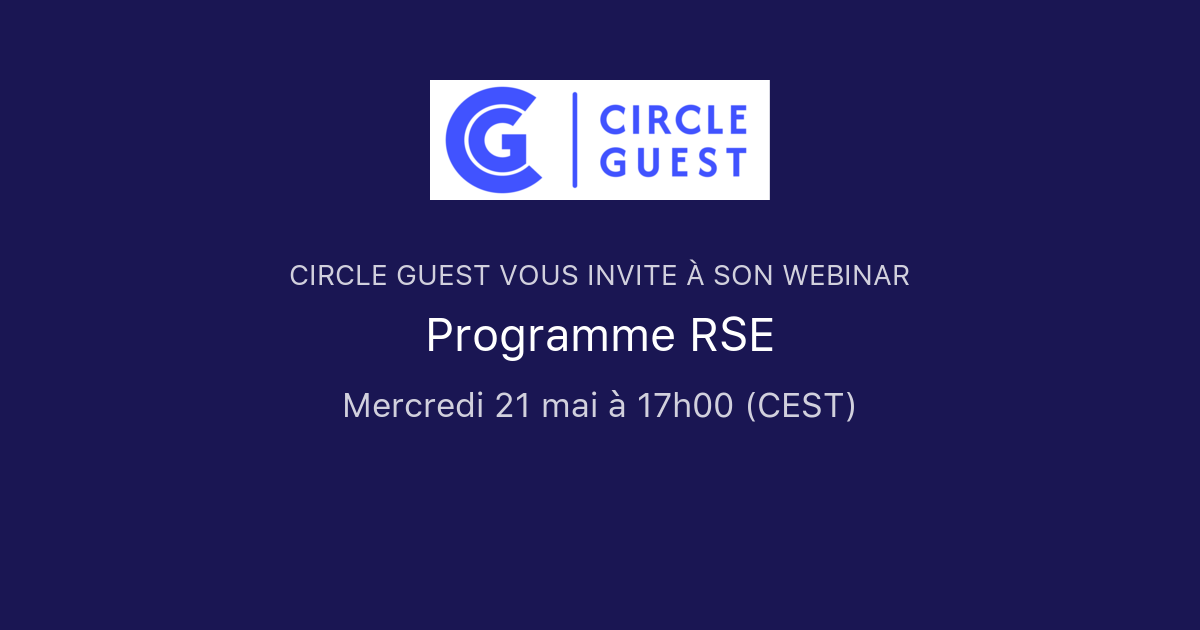 Programme RSE | Circle Guest