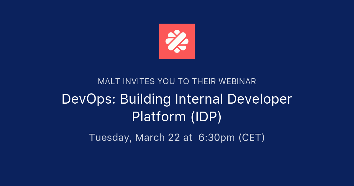 DevOps: Building Internal Developer Platform (IDP) | Malt