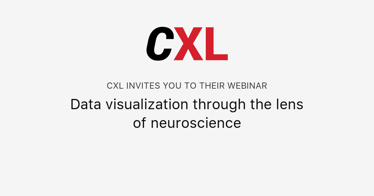 Data visualization through the lens of neuroscience | CXL
