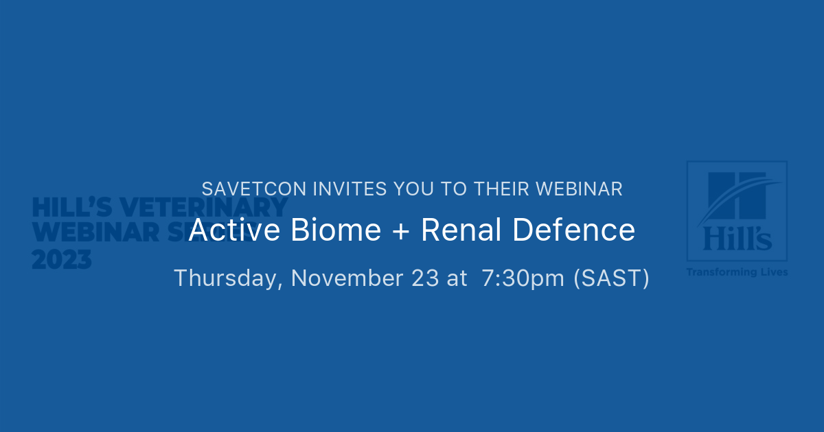 Active Biome + Renal Defence | SAVETCON