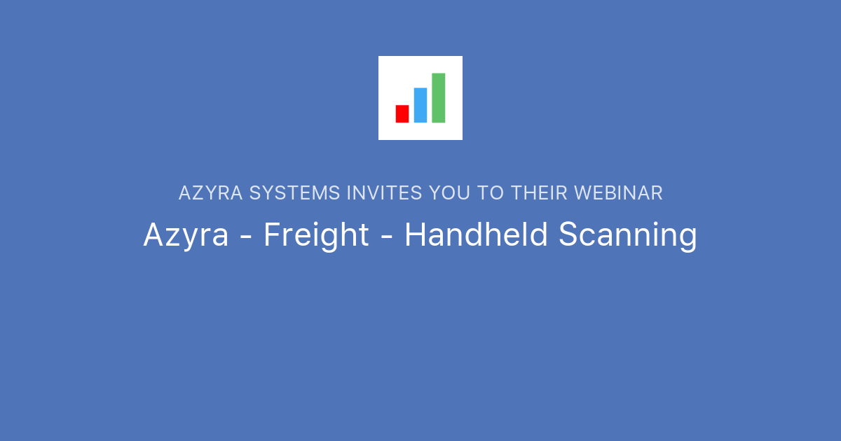 Azyra - Freight - Handheld Scanning | Azyra Systems