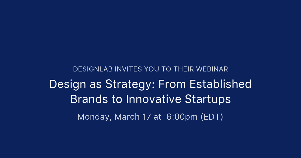 Design as Strategy: From Established Brands to Innovative Startups ...
