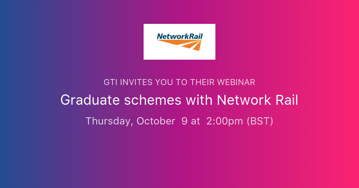Graduate schemes with Network Rail | GTI