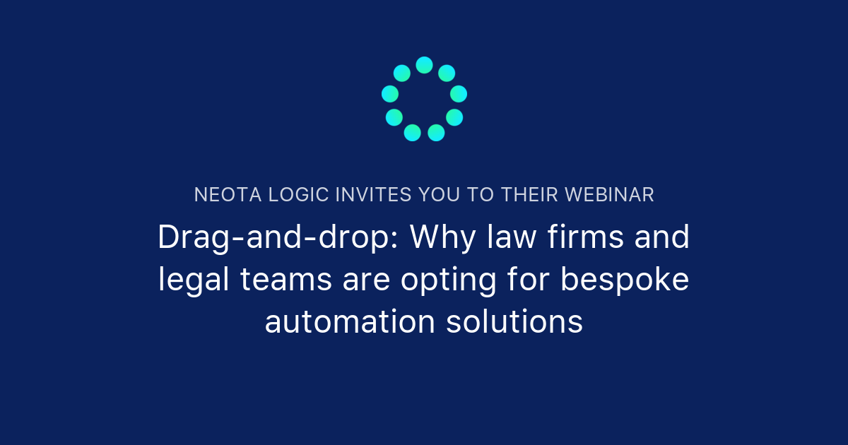 Drag-and-drop: Why law firms and legal teams are opting for bespoke ...