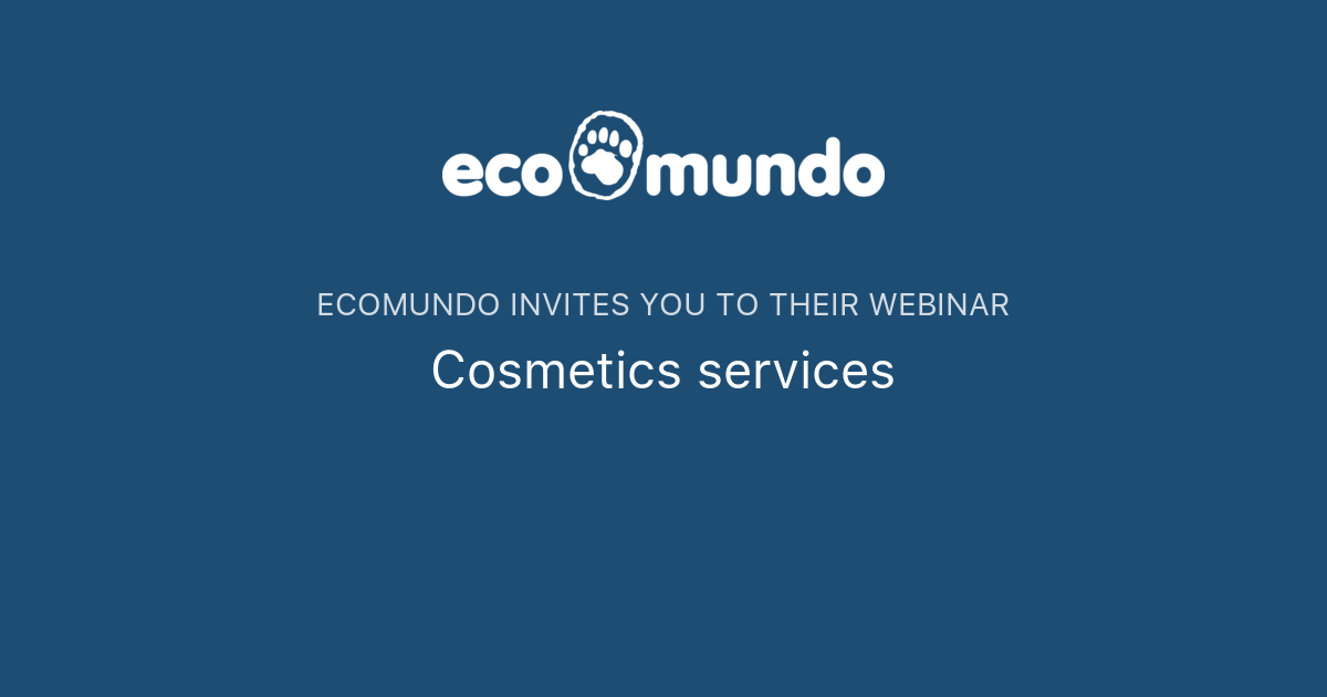 Cosmetics services | EcoMundo