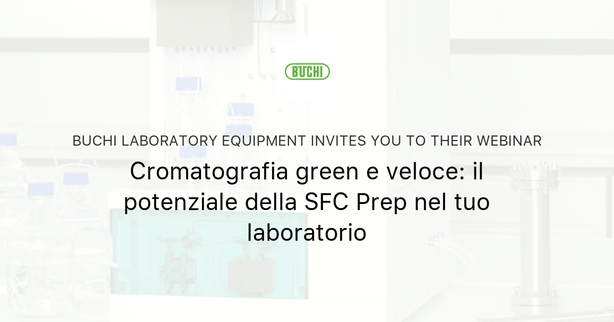 Cromatografia green e veloce: il potenziale della SFC Prep nel tuo ...